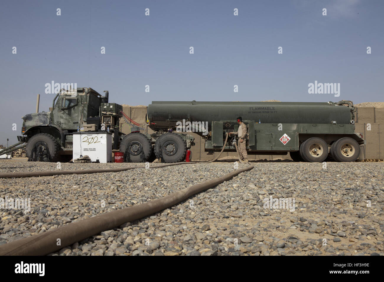 Lance Cpl. Wade Skaff, a motor transport specialist with Marine Wing ...