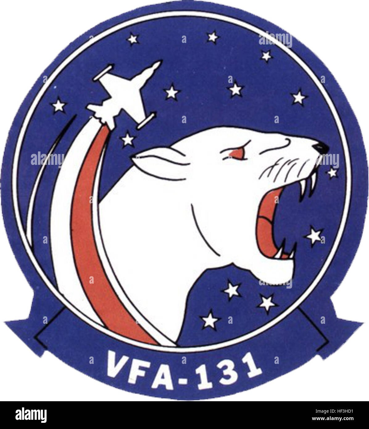Strike Fighter Squadron 131 (US Navy) insignia c1984 Stock Photo - Alamy