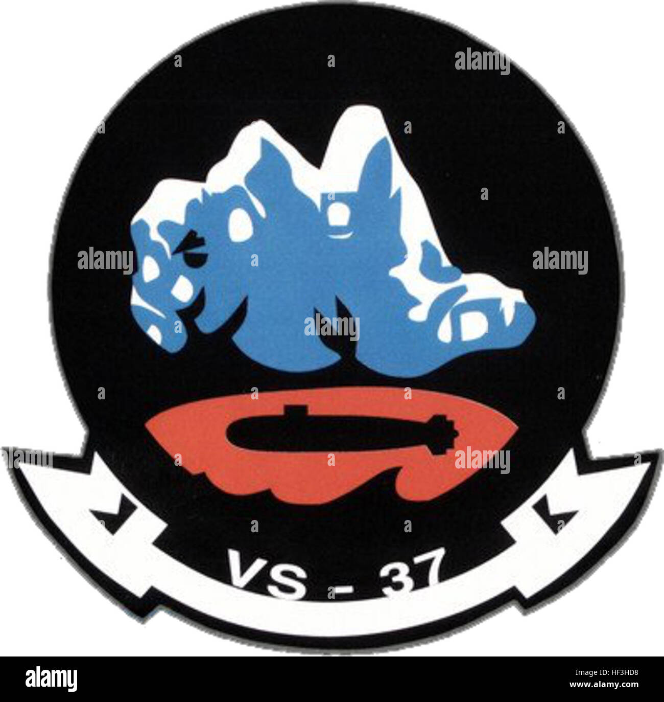 Anti-Submarine Squadron 37 (US Navy) insignia c1992 Stock Photo - Alamy