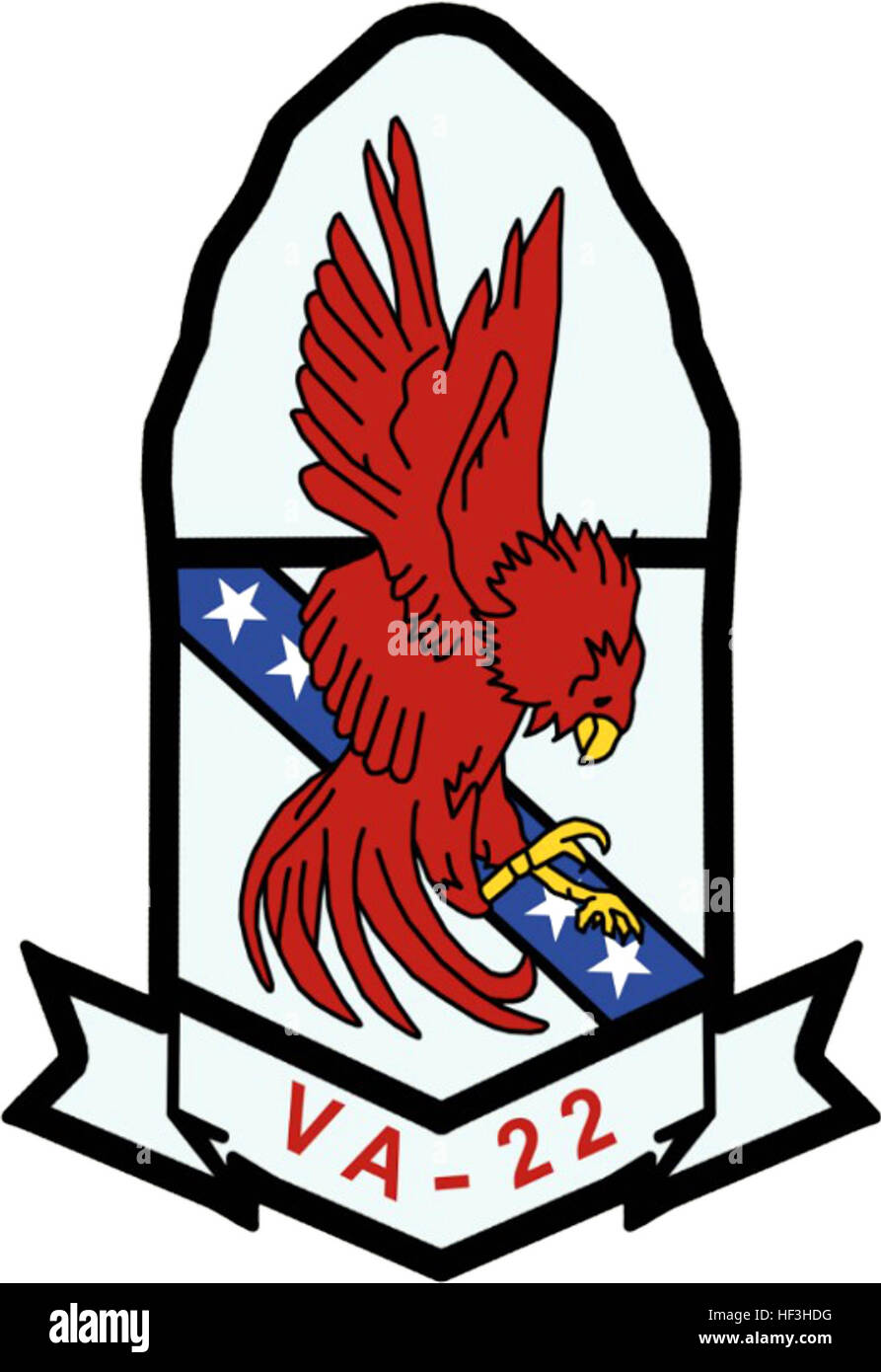 Attack Squadron 22 (US Navy) insignia c1988 Stock Photo - Alamy
