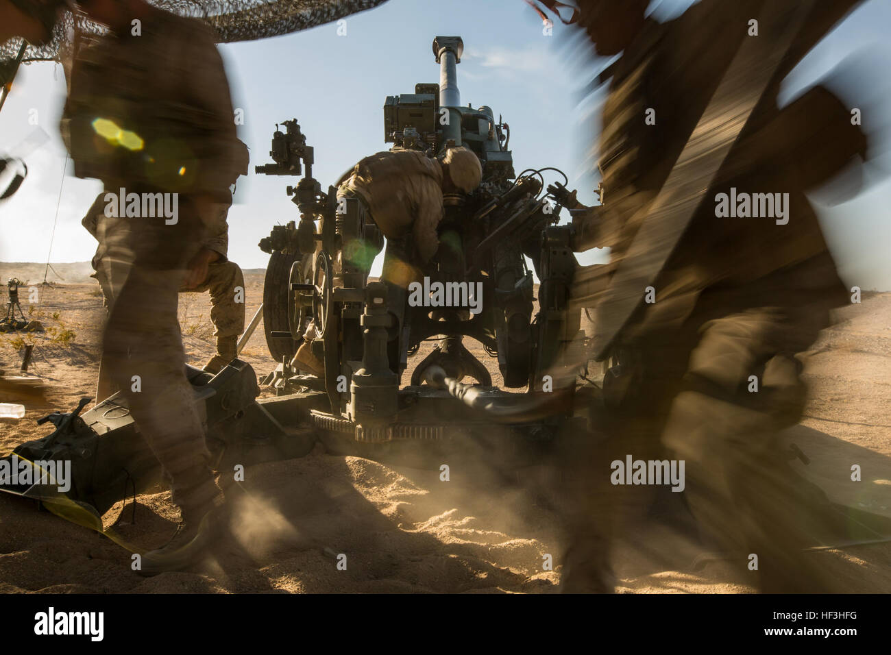 U.S. Marines with Battery C, 1st Battalion, 10th Marine Regiment ...
