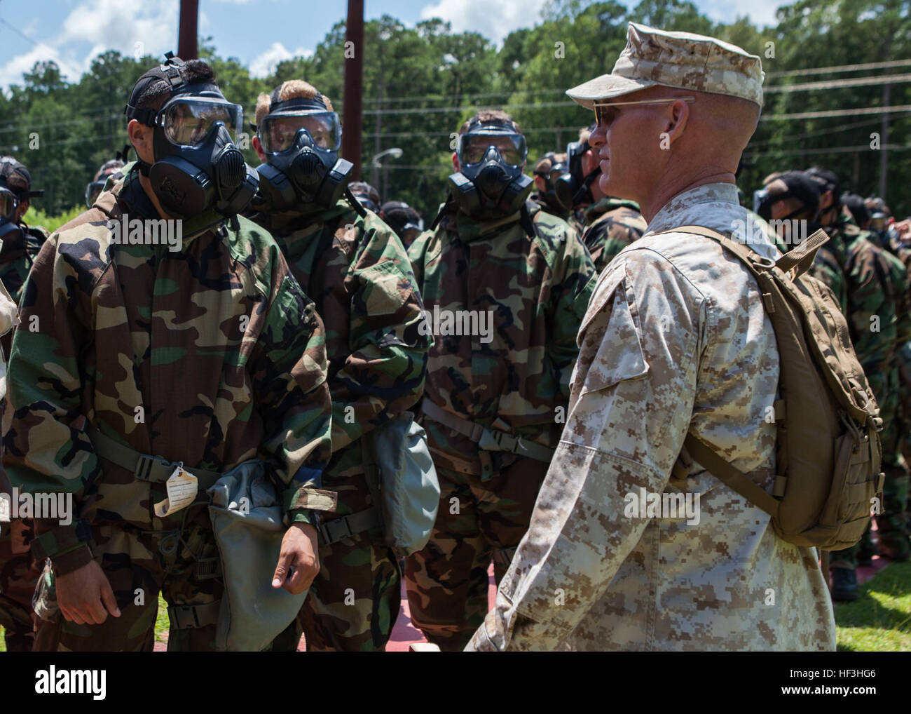 U.S. Marine Corps Col. Robert Kuckuk, commanding officer of the Naval ...