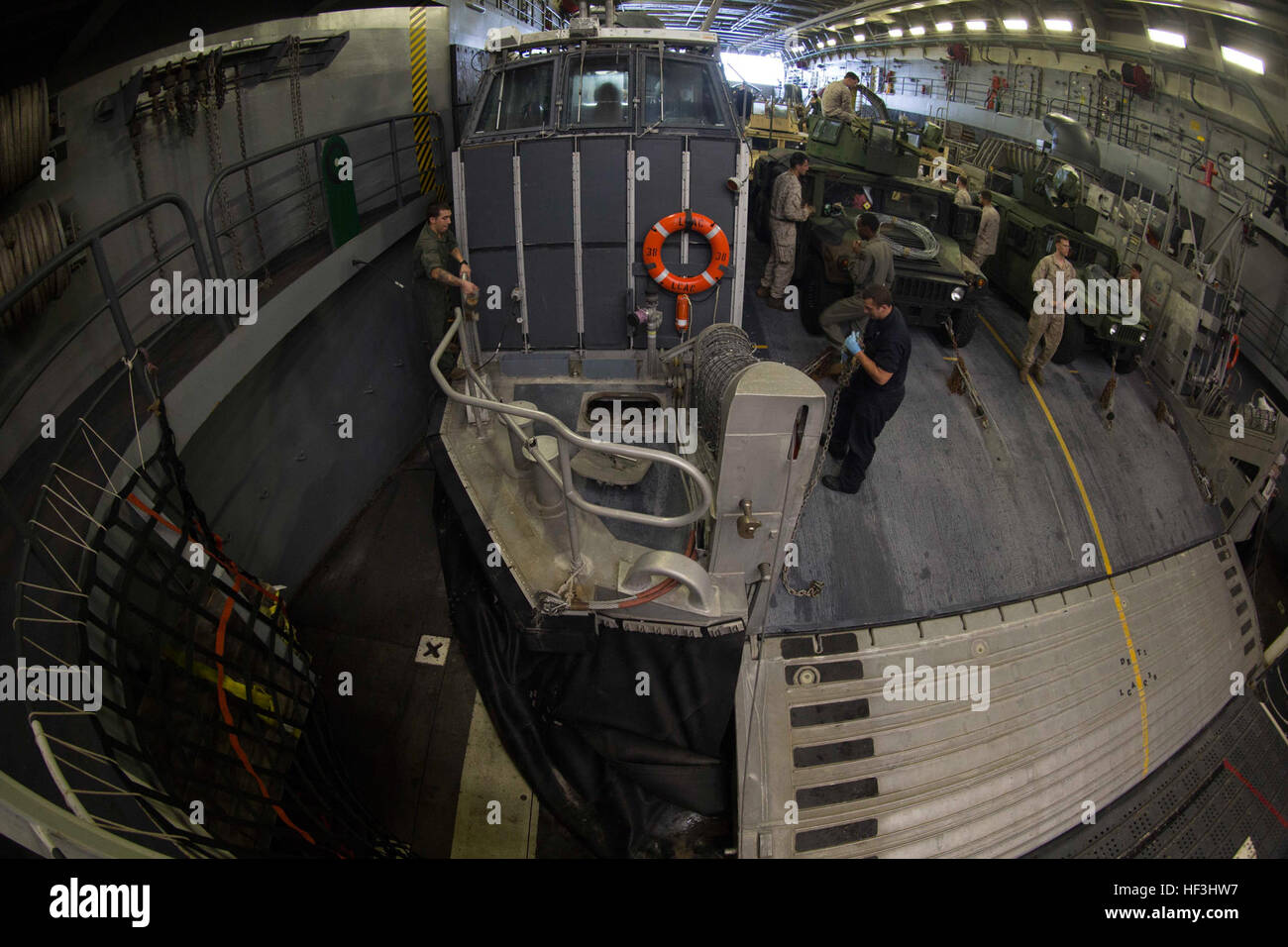 U.S. Navy Sailors with Amphibious Squadron (PHIBRON) 4, aboard the USS ...