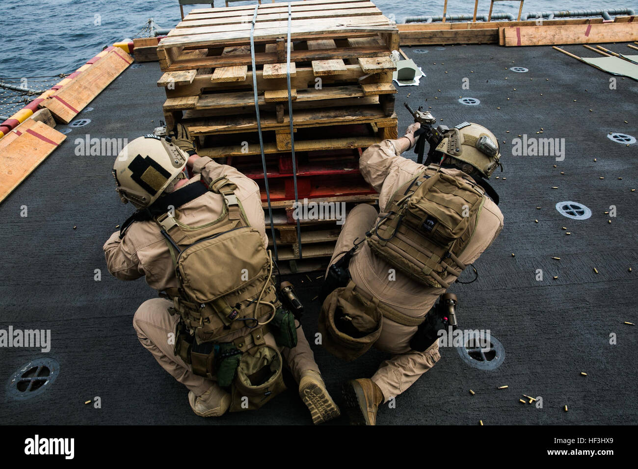 INDIAN OCEAN (Aug. 4, 2015) U.S. Marines with the 15th Marine ...