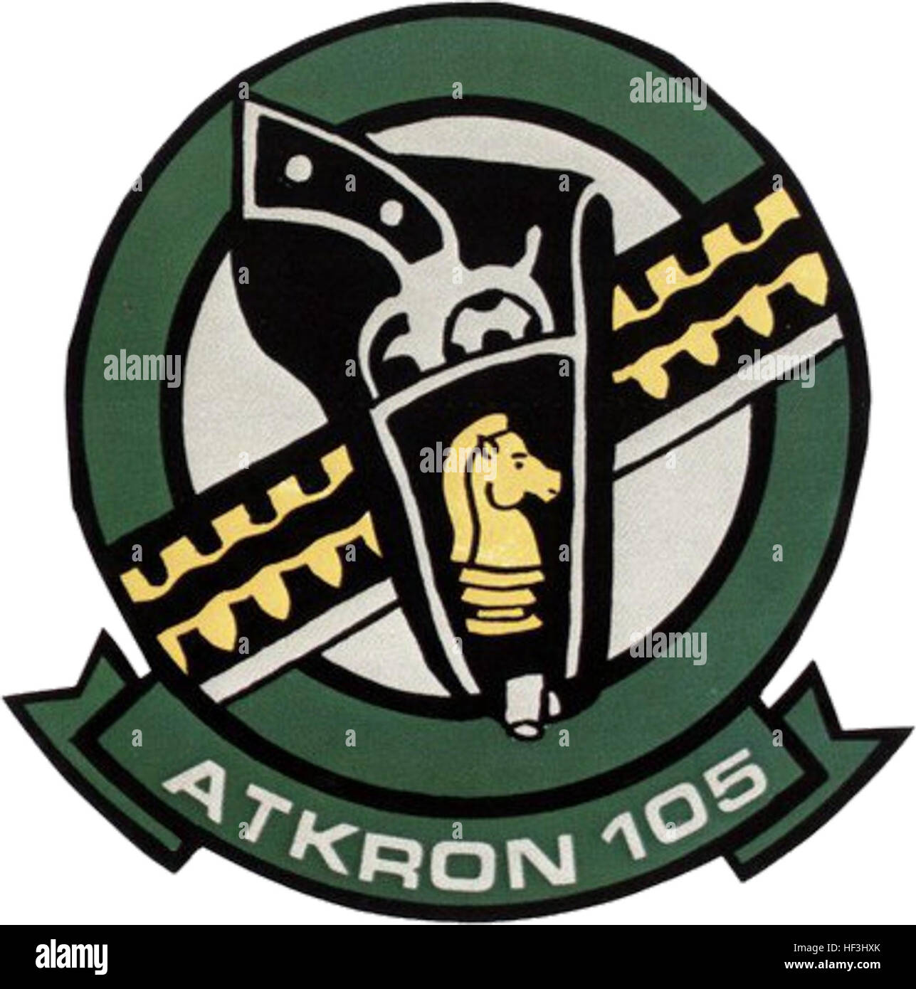 Attack Squadron 105 (US Navy) insignia c1980 Stock Photo - Alamy