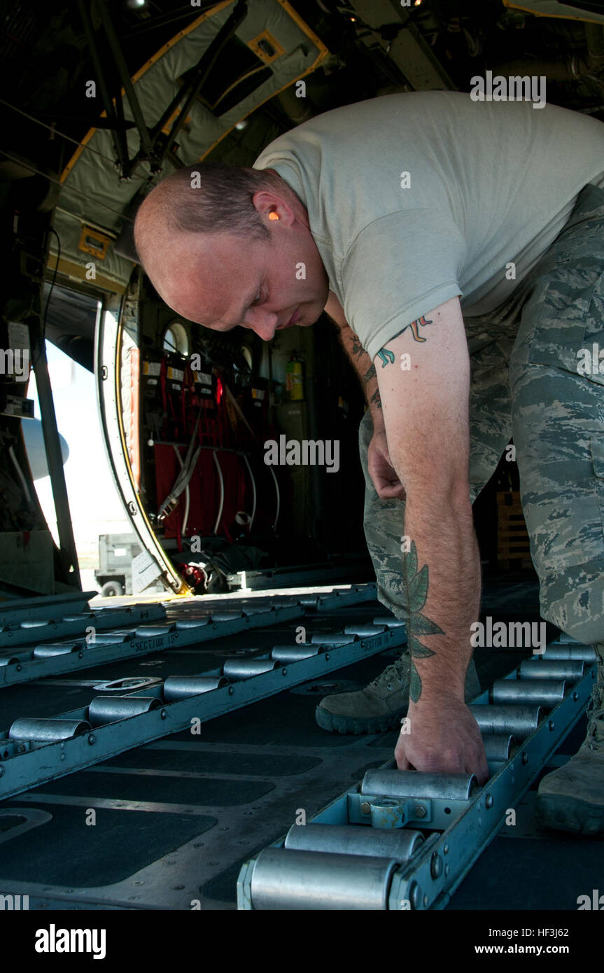 Staff Sgt. Matthew Powell, a 176th Aircraft Maintenance crew chief ...