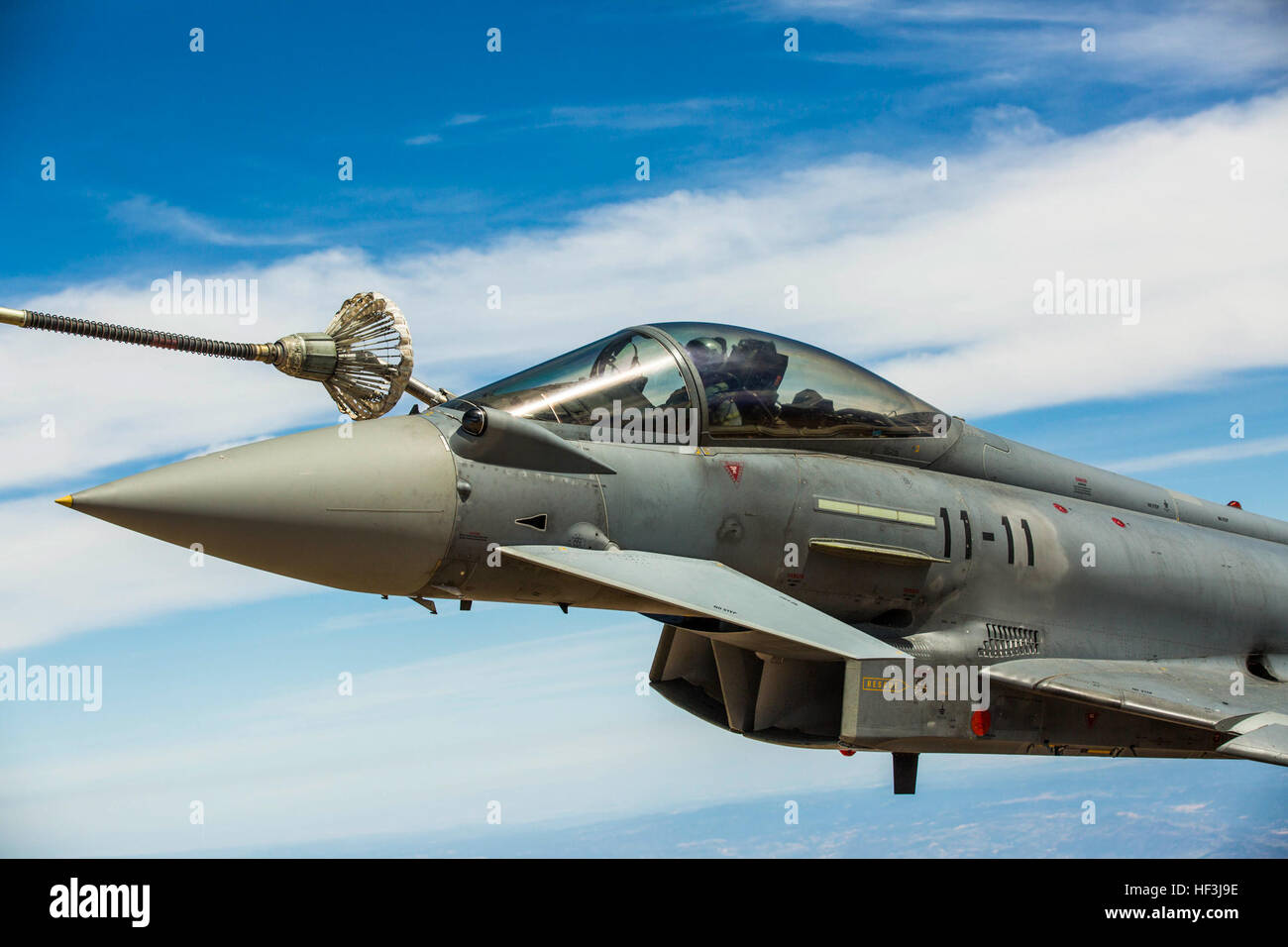 A Eurofighter Typhoon with the Spanish Air Force based out of Morón Air ...