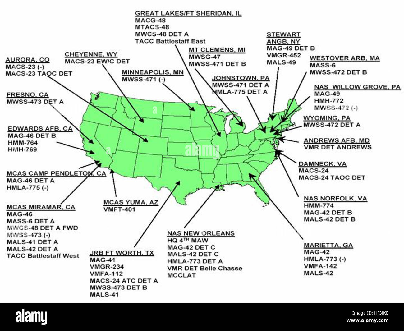 4th MAW laydown of forces Stock Photo - Alamy