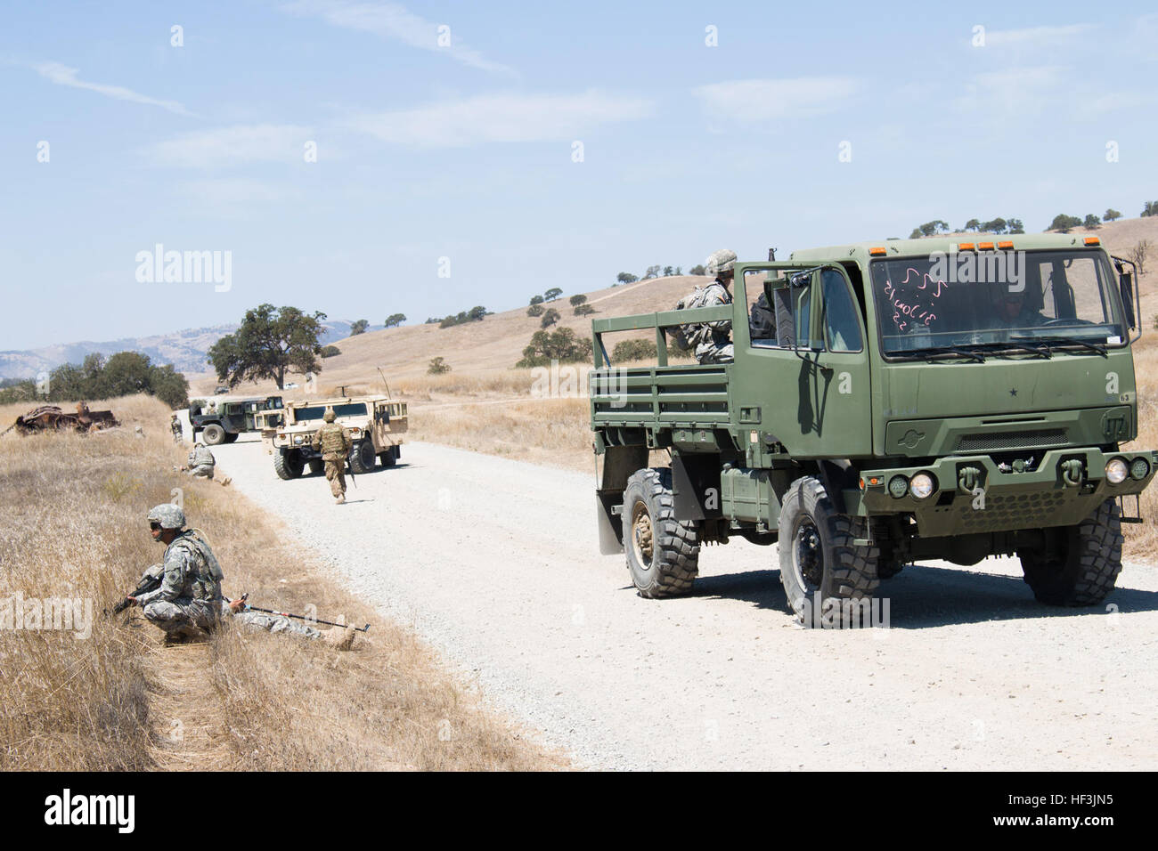 California Army National Guard Soldiers from Headquarters and ...
