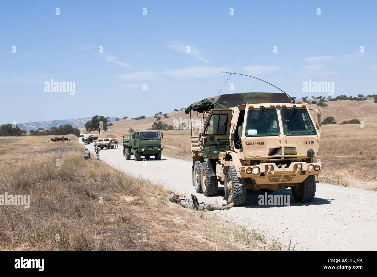 California Army National Guard Soldiers from Headquarters and ...