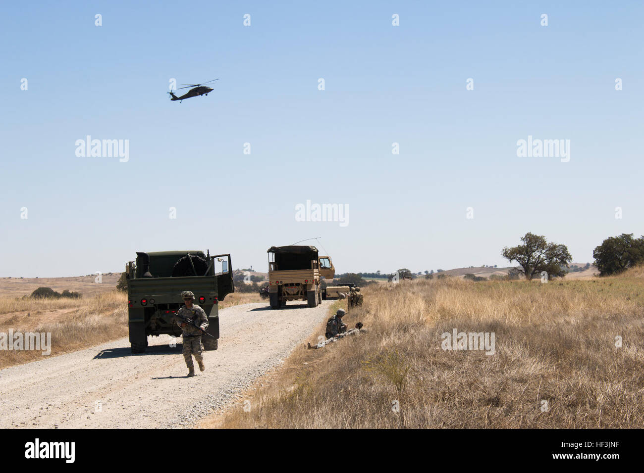 California Army National Guard Soldiers from Headquarters and ...