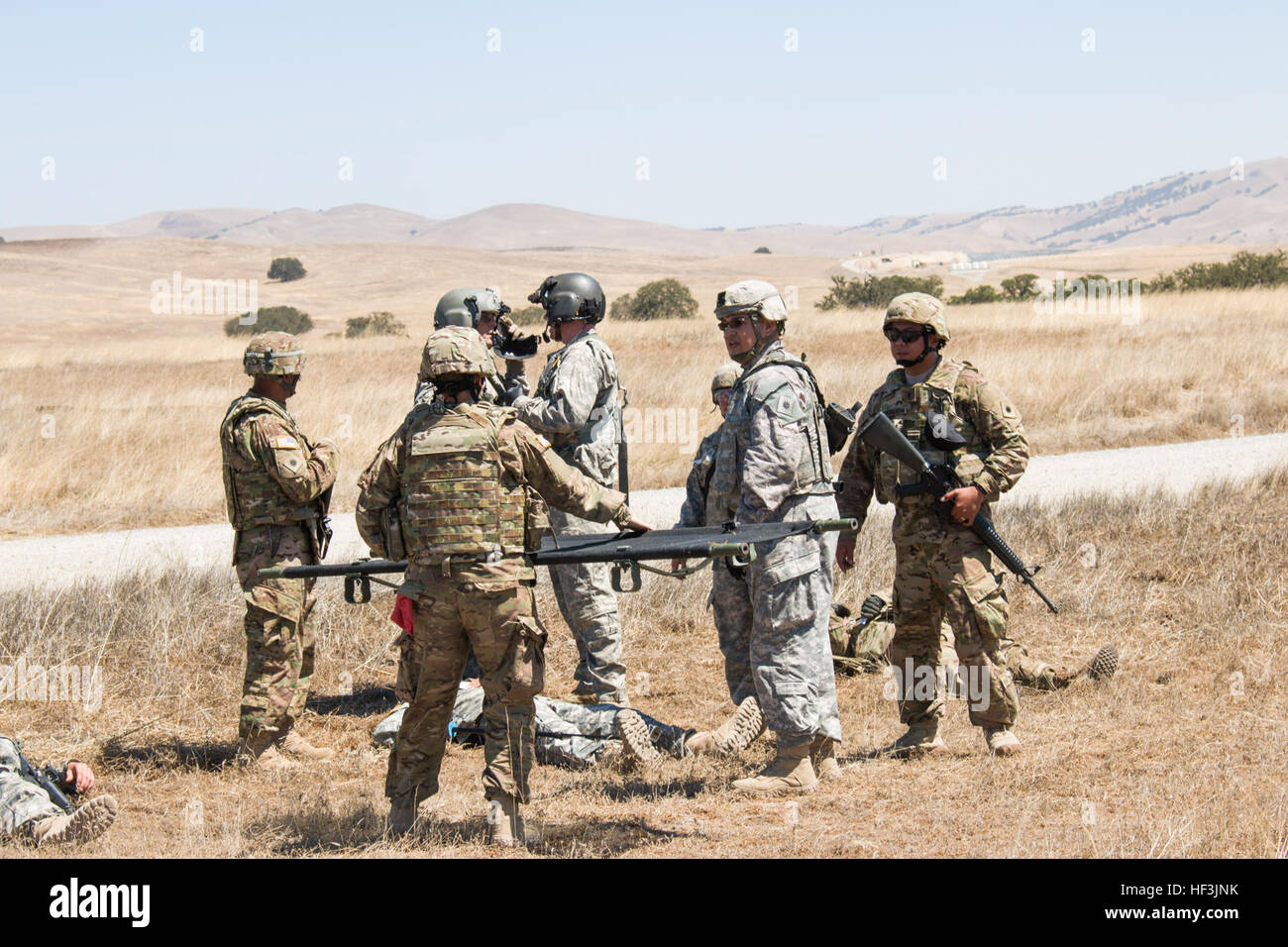 California Army National Guard Soldiers from Headquarters and ...