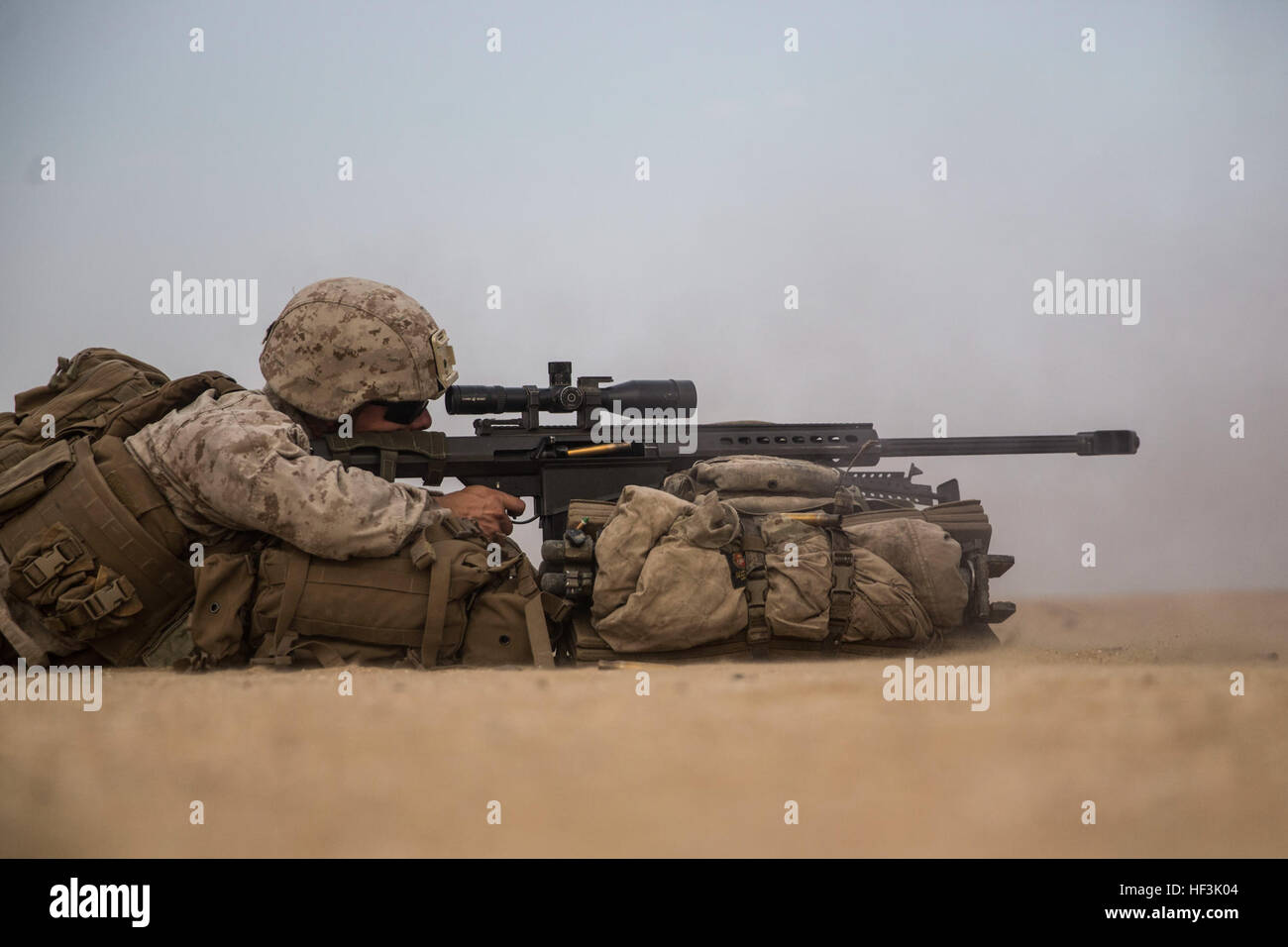 KUWAIT (Aug. 31, 2015) U.S. Marine Cpl. Erik Troutz fires a special ...