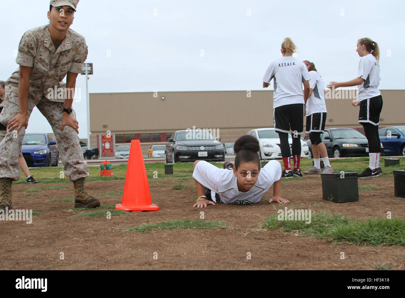Capt. Luciana Horigan, the Marine Corps officer selection officer for ...