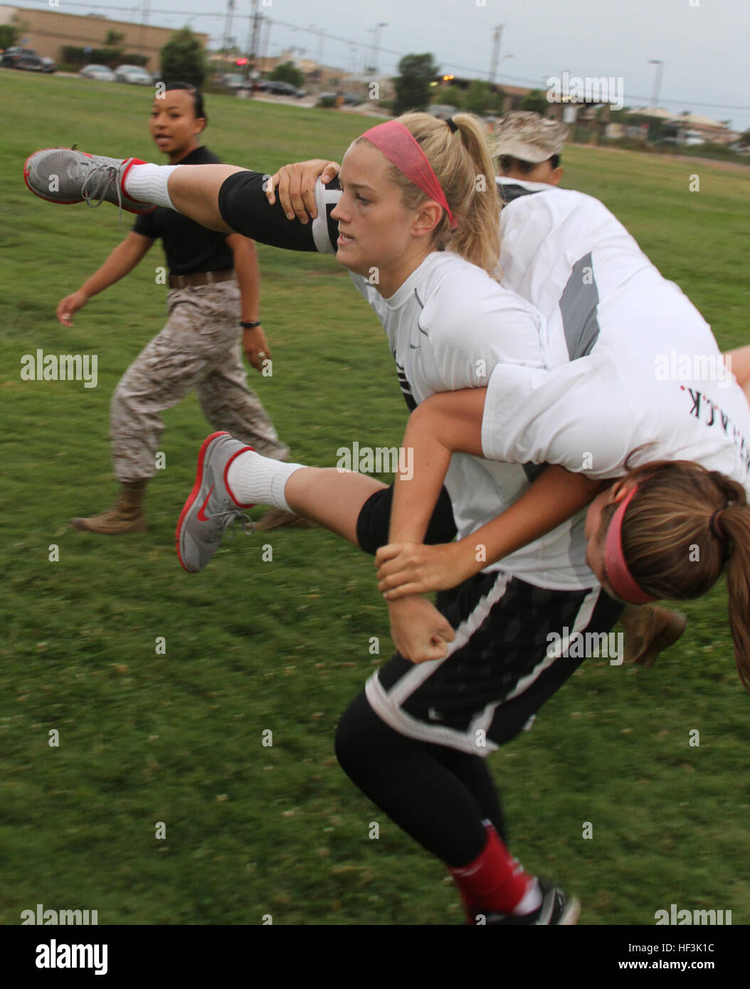 San Diego State University women's basketball players fireman carry ...