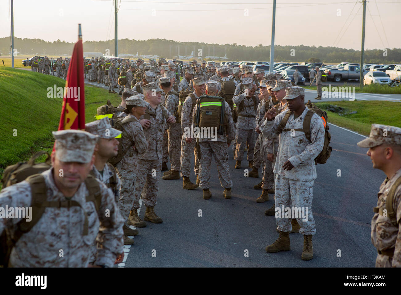 U.S. Marines assigned to Marine Wing Headquarters Squadron (MWHS) 2 ...