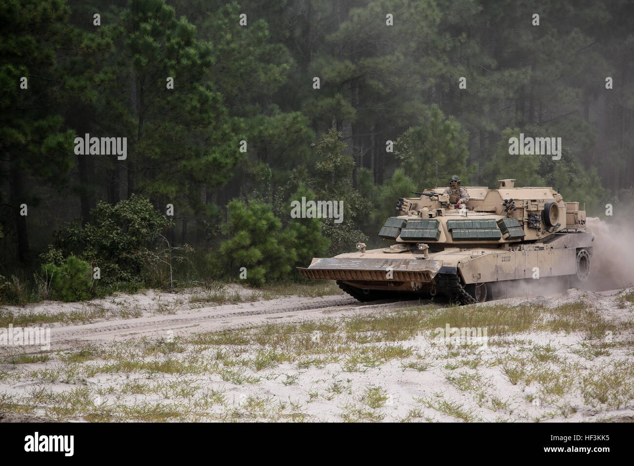 Marines from Alpha Company, 2nd Tank Battalion, conduct vehicle ...