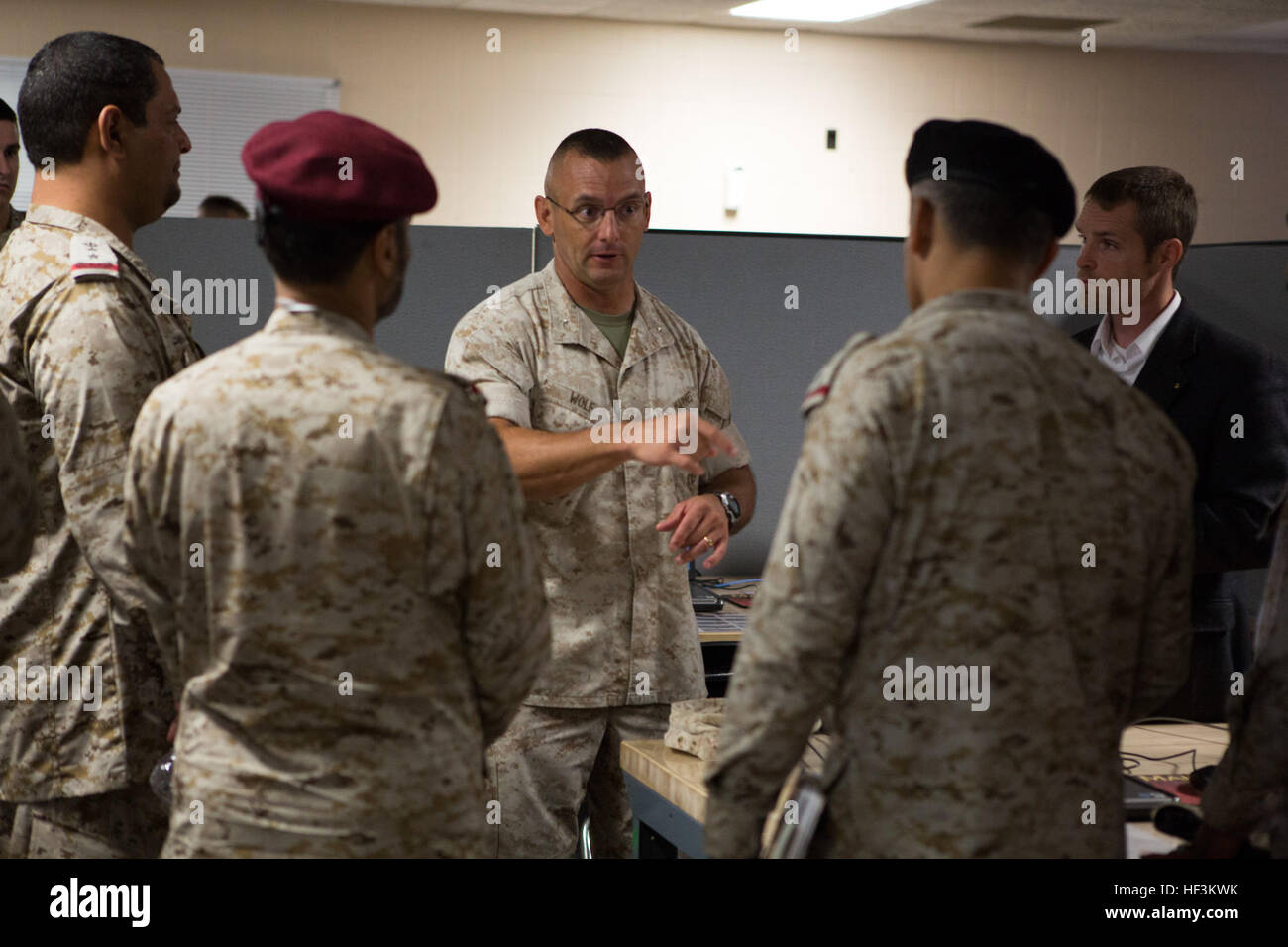 U.S. Marine Col. Steven M. Wolf, the Commanding Officer of the School ...