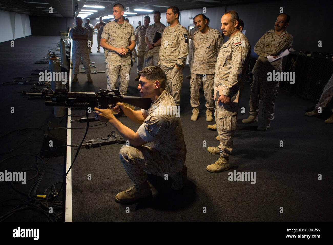 U.S. Marine Staff Sgt. Aldo Gongora, a Combat Instructor with Infantry ...