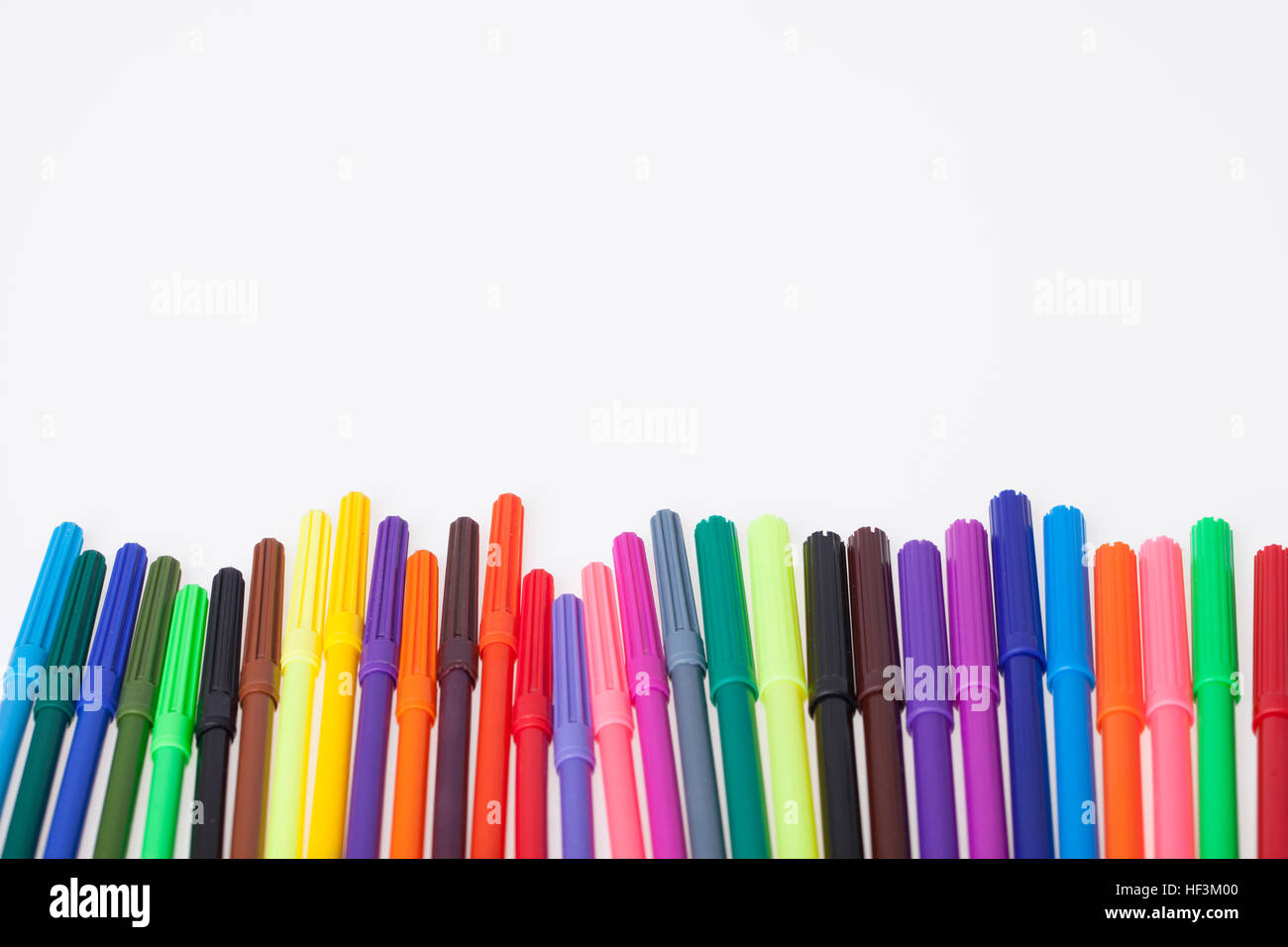 Kids school and office supplies on the table Stock Photo - Alamy