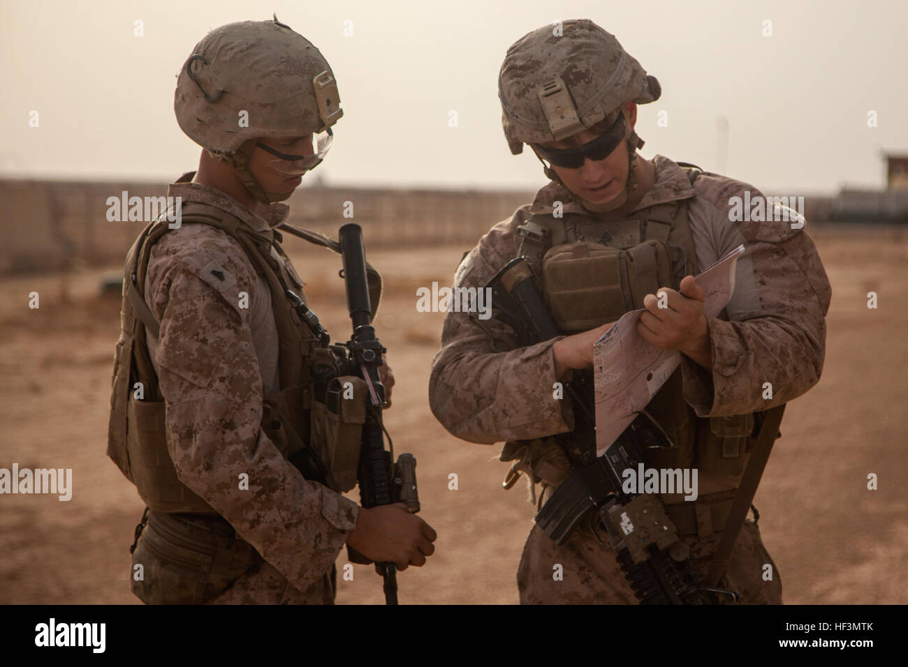 U.S. Marine Cpl. Spencer Knudson, right, vehicle commander with the ...
