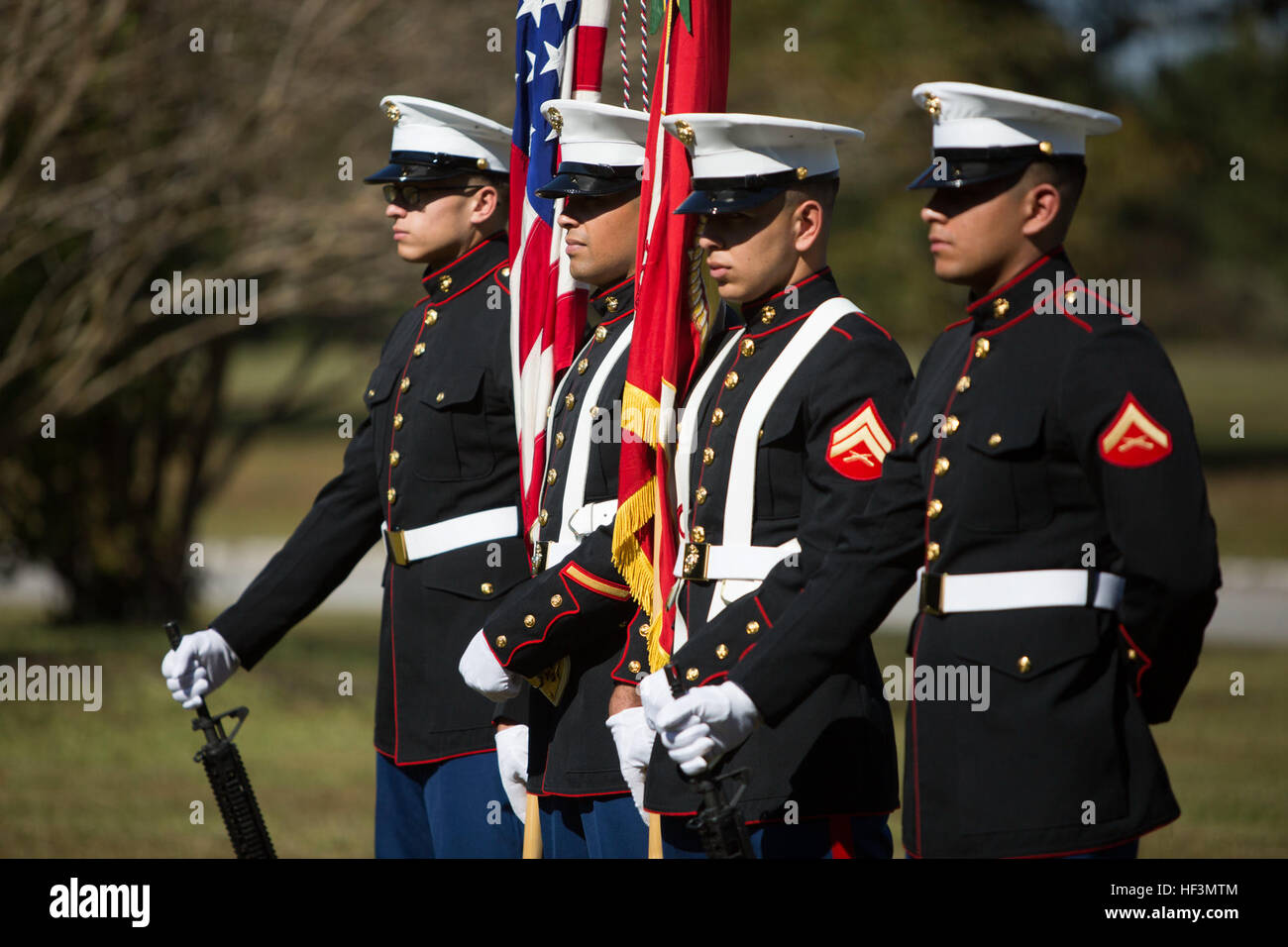 U s marines color guard stand hi-res stock photography and images - Alamy
