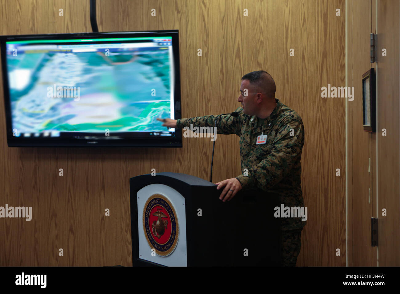 U.S. Marine Corps Lt. Col. Mark Shuster, staff member, Marine Corps ...