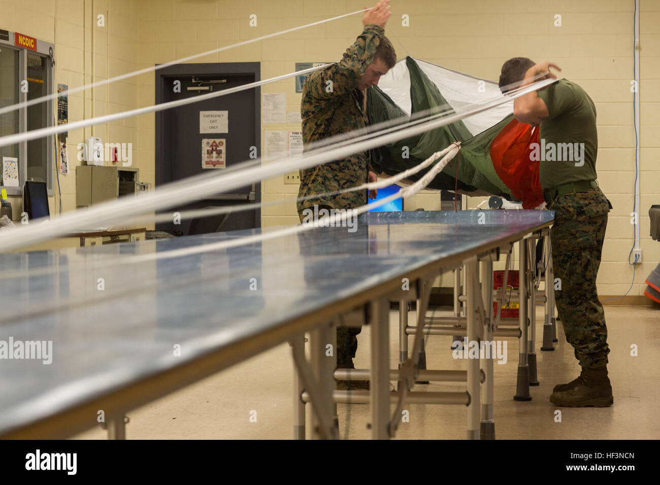U.S. Marine Corps Pfc. Jacob A. Beasley, left, and Cpl. Derek R ...