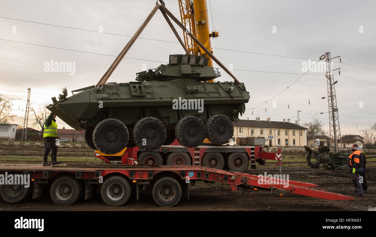 U.S. Marines with the Combined Arms Company, Black Sea Rotational Force ...