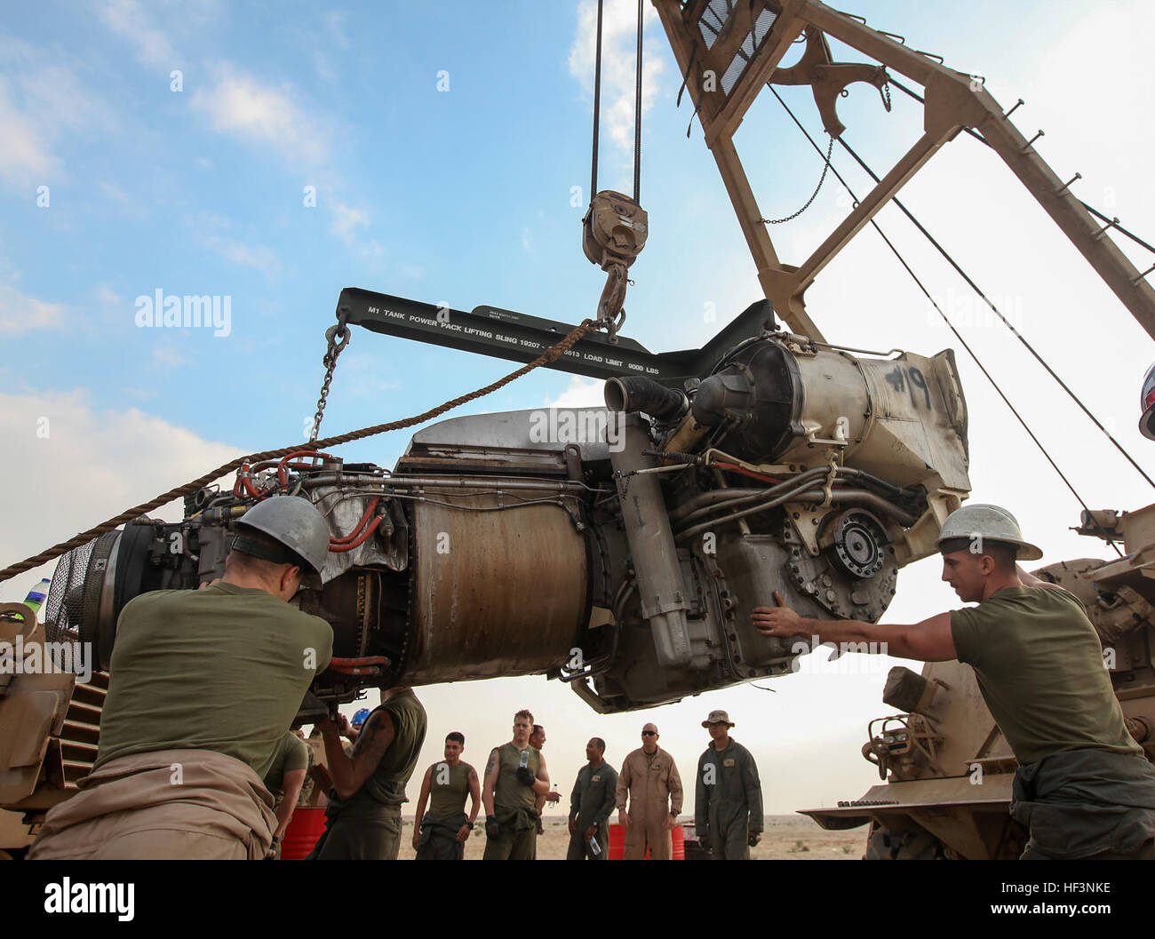 Tank crewman and mechanics with Tank Platoon, Battalion Landing Team 2/ ...