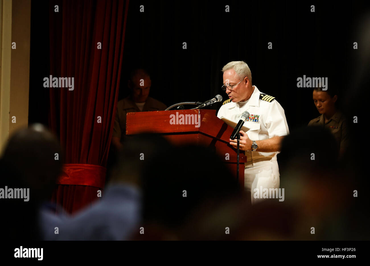 U.S. Navy Capt. Mark Hendricks, force chaplain, U.S. Marine Corps ...