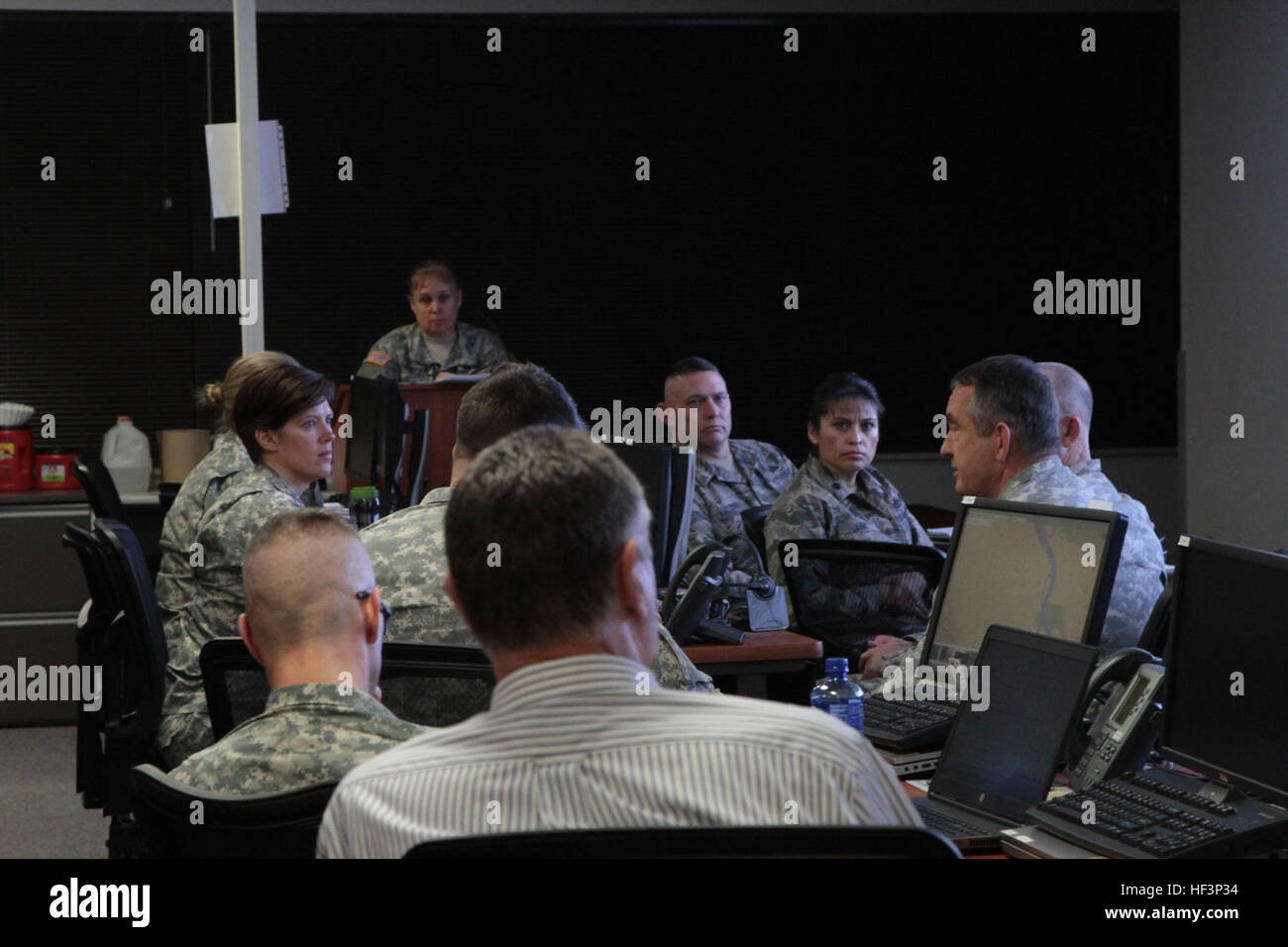 Lt. Col. Amy Anderson, chief of operations, Joint Operations Center ...