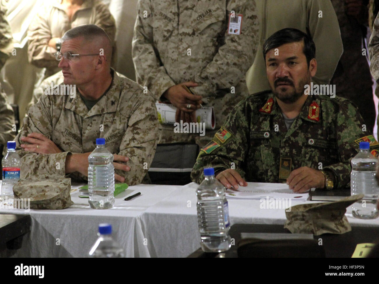 Afghan National Army Brig. Gen. Muhammad Ali Shujaie (right), 1st ...