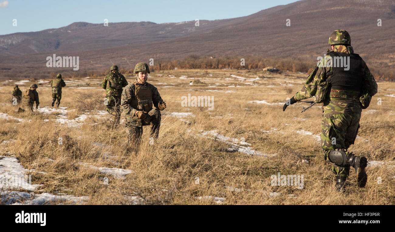 Marines with the Combined Arms Company, Black Sea Rotational Force and ...