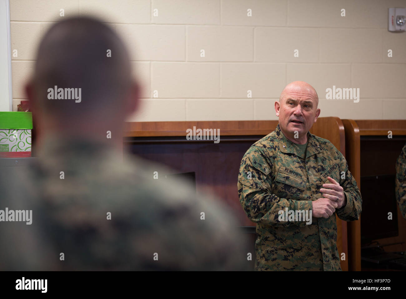 U.S. Marine Brig. Gen. Austin E. Renforth, Commanding General, Training ...