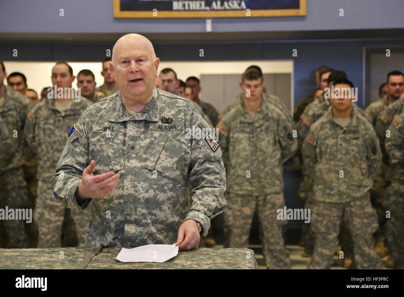 Brig. Gen. (Alaska) Roger Holl, commander of the Alaska State Defense ...
