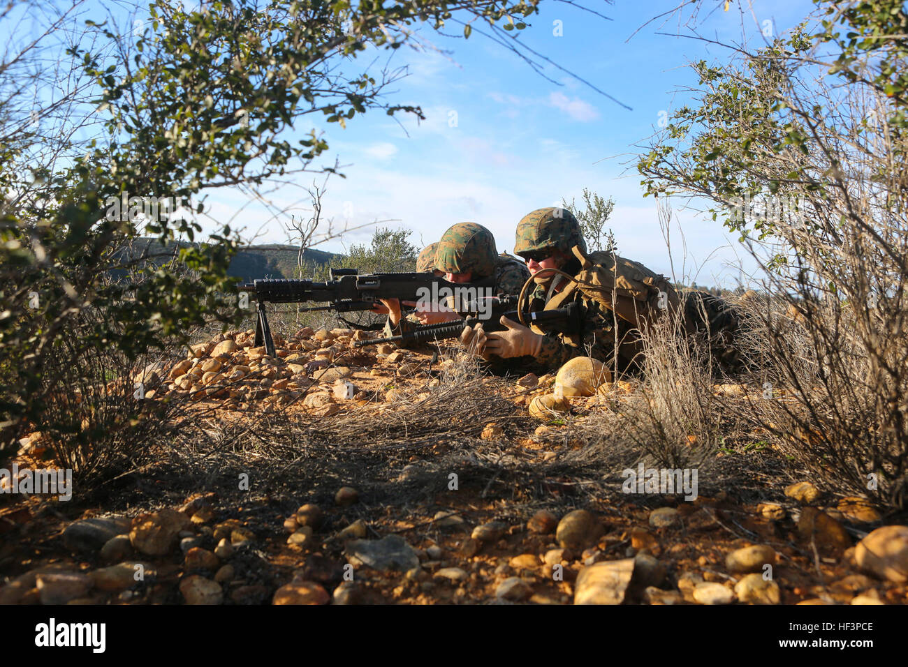 Marines with Marine Wing Headquarters Squadron (MWHS) 3 engage ...