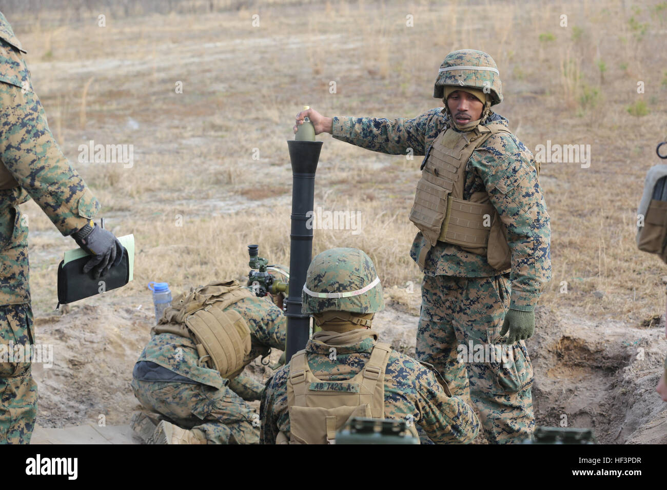 Lance Cpl. Brandon Hopkins, a mortarman with 2nd Battalion, 2nd Marine ...