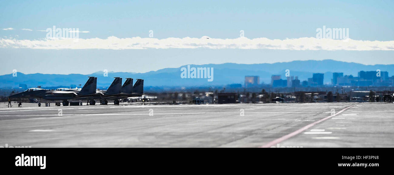 U.S. Air Force F-15C Eagles assigned to the 144th Fighter Wing, Fresno ...