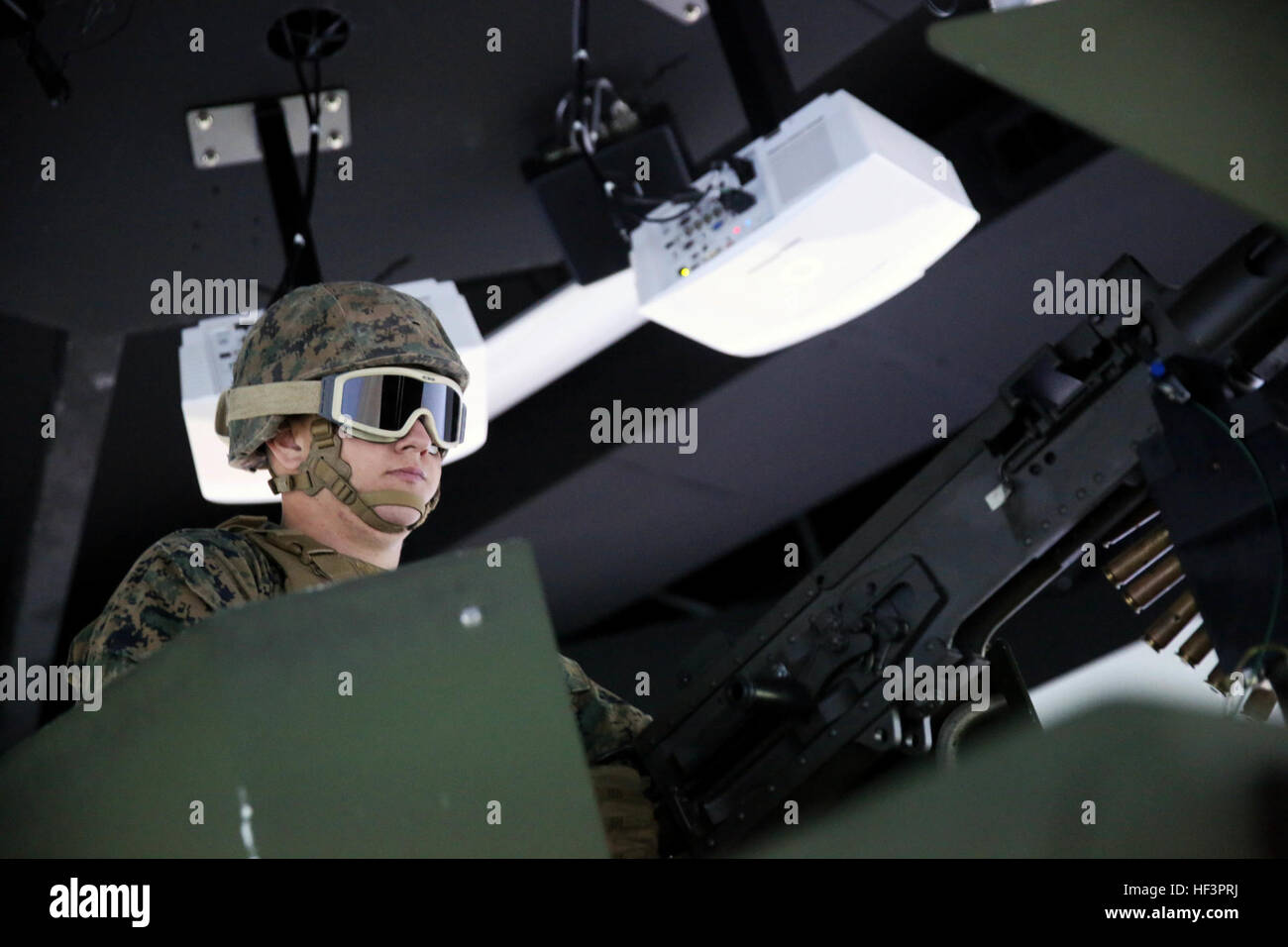 A Marine with 5th Battalion, 11th Marine Regiment, 1st Marine Division ...