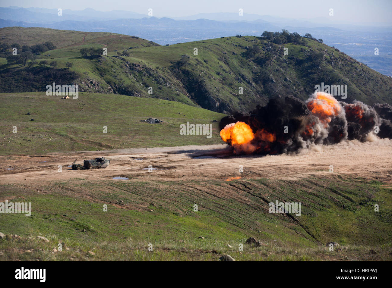 U.S. Marines and Japan Ground Self-Defense Force soldiers detonate a ...