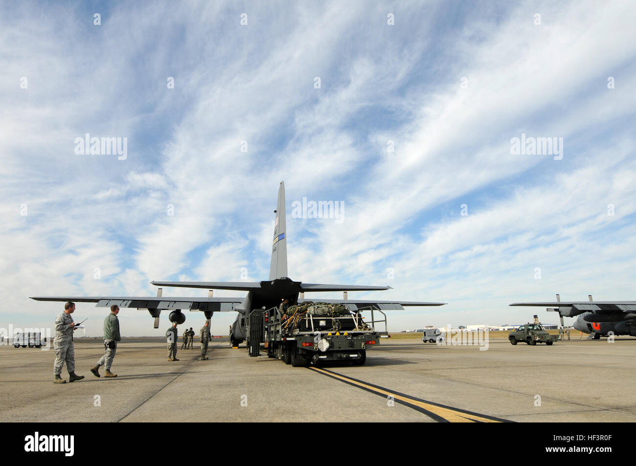 Members of the 145th Logistics Readiness Squadron small air terminal ...