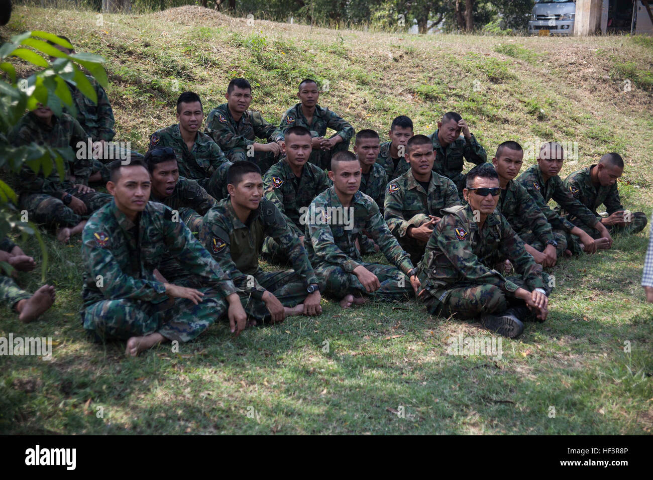 U.S., Thai, and Republic of Korea Marines practice helocast techniques ...