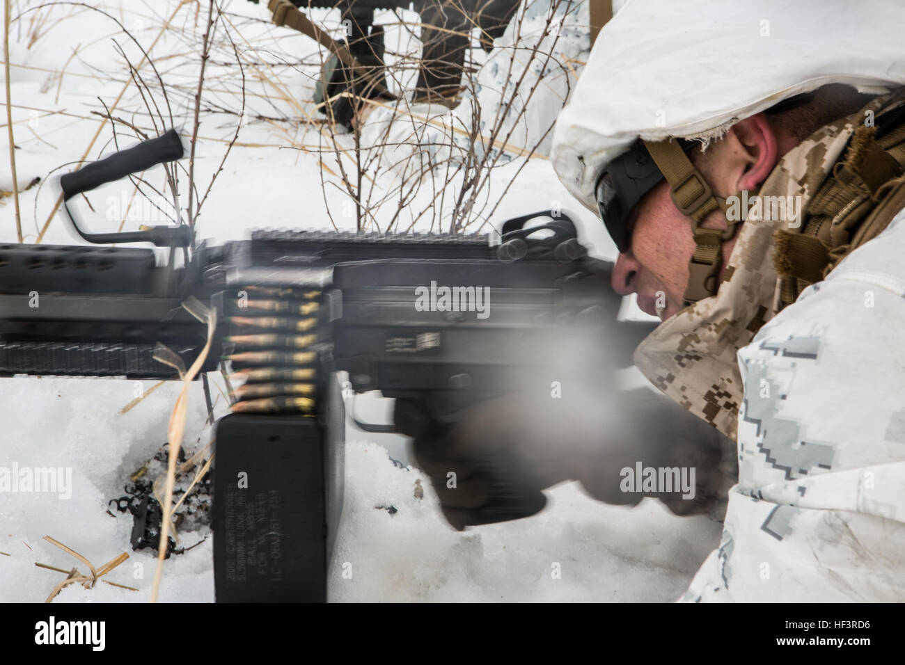 U.S. Marine Corps Lance Cpl. Gage Wakefield, machine gunner, 1st ...