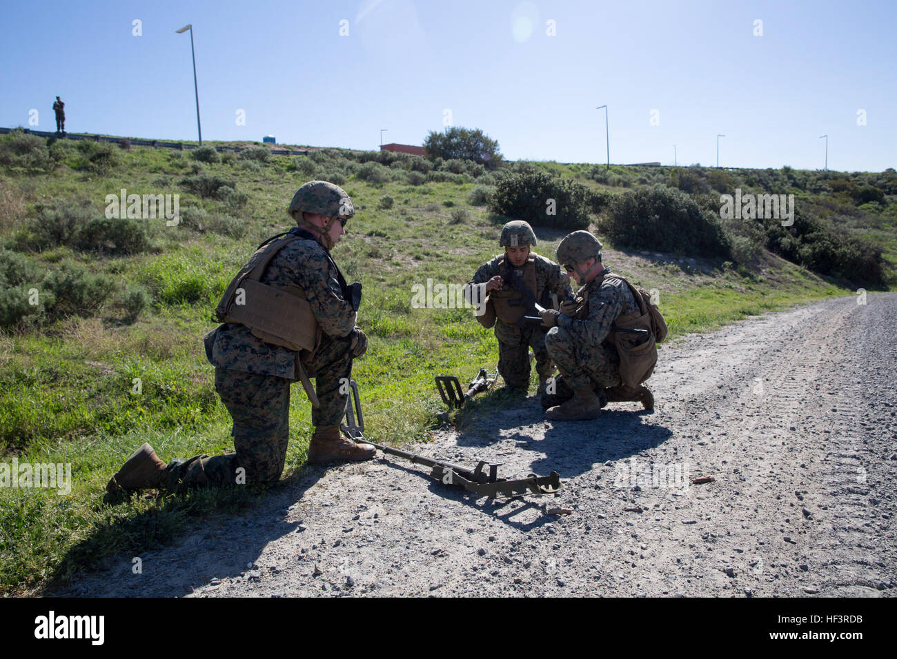 U.S. Marines call in for Explosive Ordnance Disposal technicians after ...