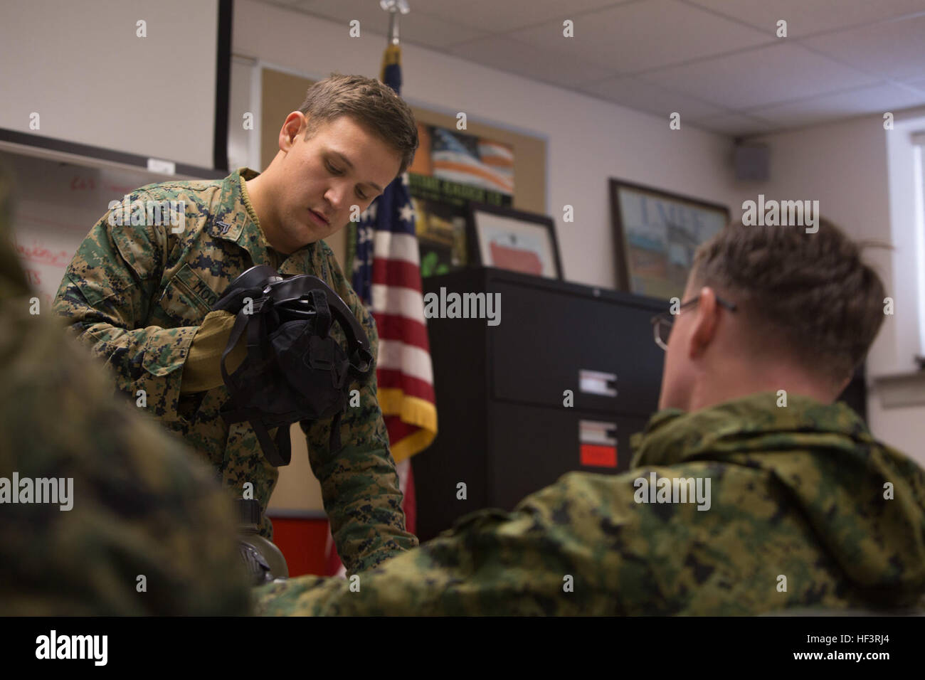 U.S. Marine Corps Cpl. Nicholas Moore, a Chemical, Biological ...