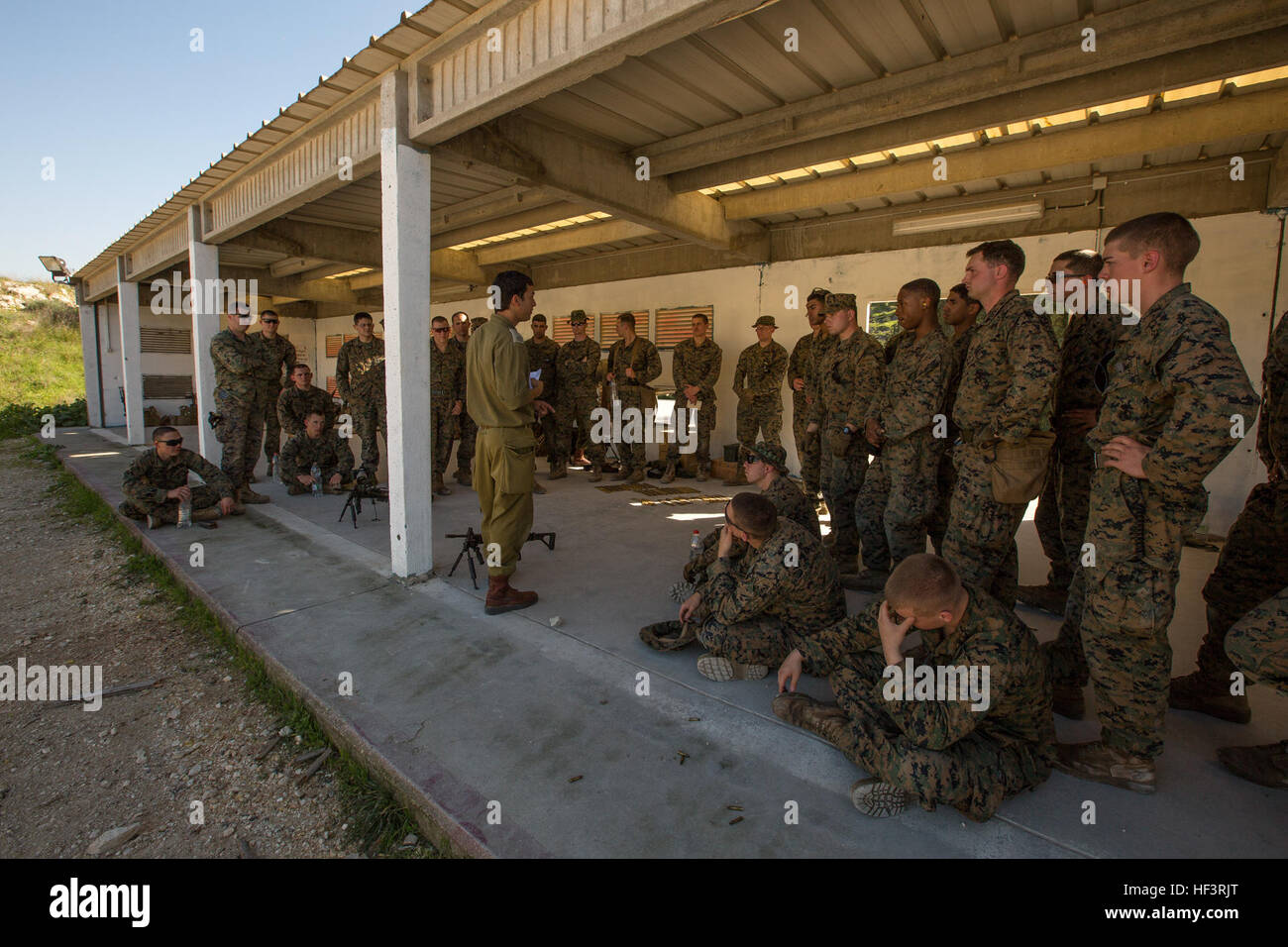 An Israel Defense Force solider delivers an informational brief to U.S ...
