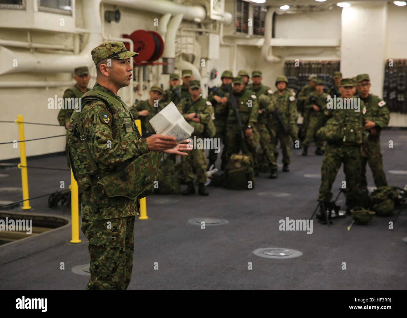 A Japan Ground Self-Defense Force officer with the Western Army ...