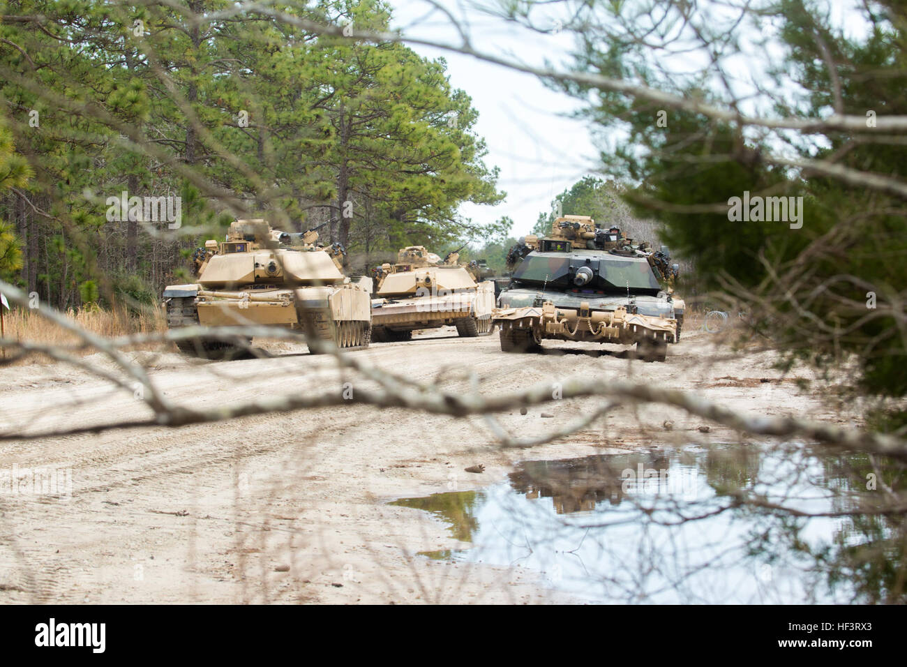 U.S. Marines with 2d Tank Battalion, 2d Marine Division (2D MARDIV ...