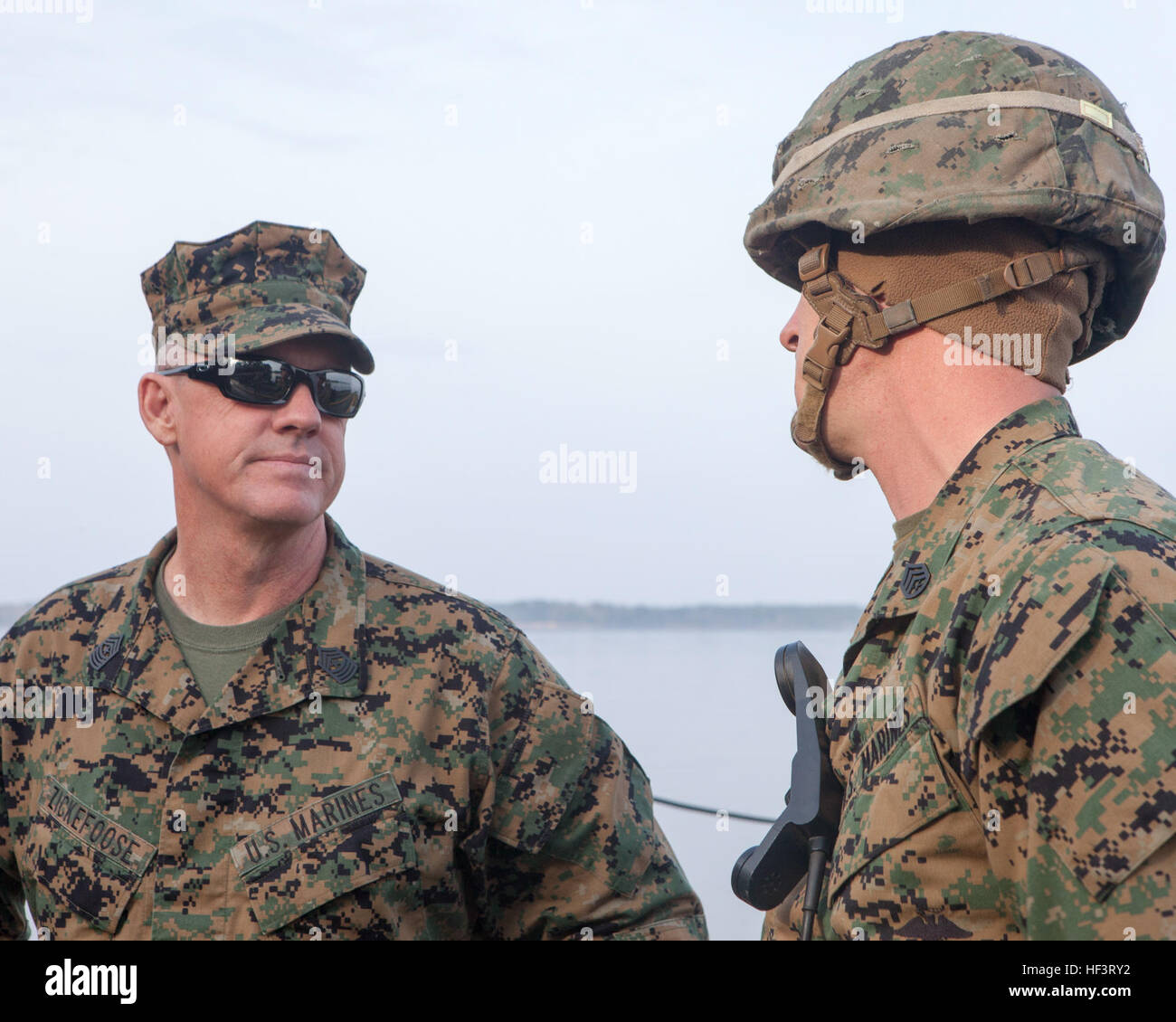 U.S. Marine Corps Sgt. Maj. Brian Zickefoose, sergeant major, II Marine ...